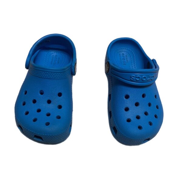 CROCS | Shoes | Crocs Iconic Comfort Kids Blue Clogs Size 9 | Poshmark